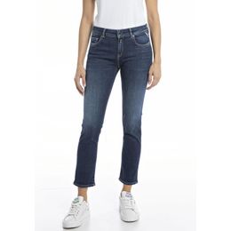 Slim-fit-Jeans Replay "Faaby" Gr. 28, Länge 30, blau (medium blue) Damen Jeans Röhrenjeans