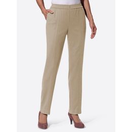 Webhose CLASSIC Gr. 50, Normalgrößen, beige (sesam) Damen Hosen Stoffhosen