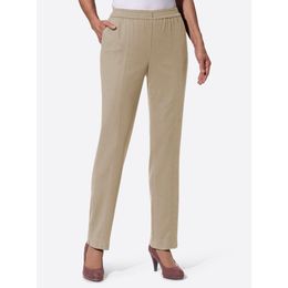 Webhose CLASSIC Gr. 38, Normalgrößen, beige (sesam) Damen Hosen Stoffhosen