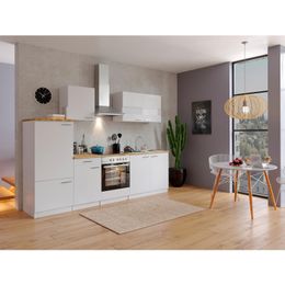 respekta K&uuml;chenzeile KB270WWC 270 cm Wei&szlig;