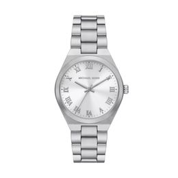 Michael Kors Uhr - Lennox Three-Hand Stainless Steel Watch - in silber - Uhr für Damen