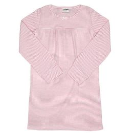 zoolaboo - Langarm-Nachthemd SOFT gestreift in weiß/rosa, Gr.92