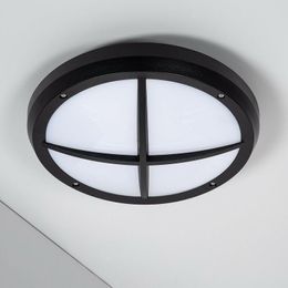 LEDKIA - led Deckenleuchte 13.5W Rund Linus IP65 Ø300 mm Warmweiß 3000K No FlickerSchwarz