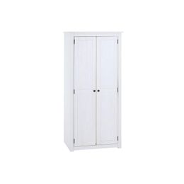 CARO-Möbel CARO-Möbel Kleiderschrank PAULO Kleiderschrank mit 2 Türen aus Kiefer Schrank mit großem Fach und Klei