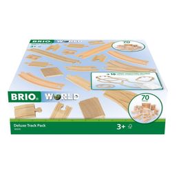 Brio® Modelleisenbahn Startpaket Brio World Eisenbahn Schienen Deluxe Schienensortiment 70 Teile 36030