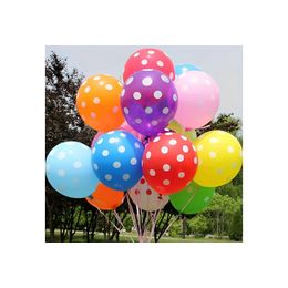 Matissa & Dad Luftballon 50er Pack Gepunktete Luftballons für Partydekoration