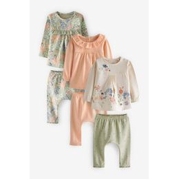 next Shirt & Leggings T-Shirts und Leggings im 6-teiligen Baby-Set (6-tlg)