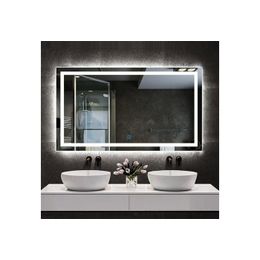 duschspa Badspiegel Badspiegel mit Beleuchtung 140 cm Wandspiegel