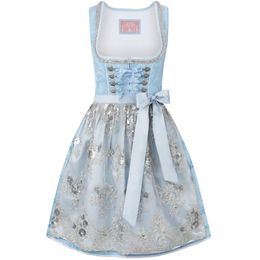 Stockerpoint Dirndl 'Maya' Damen Gr&ouml;&szlig;e 32 hellblau / mischfarben