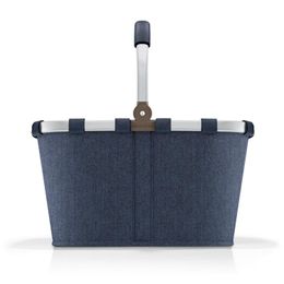 Reisenthel® Einkaufskorb Carrybag herringbone dark blue BK4113, blau