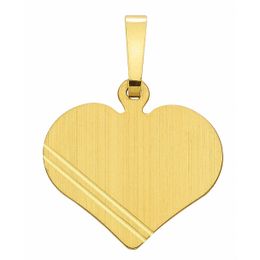 Adelia´s Adelia´s Kette ohne Anhänger 333 Gold Gravurplatte Anhänger, Schmuckset - Set mit Halskette, goldfarben