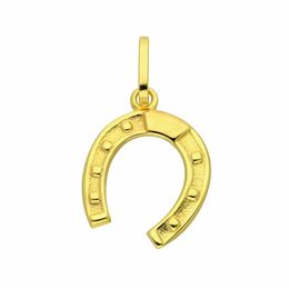 Adelia´s Adelia´s Kette mit Anhänger 333 Gold Anhänger Hufeisen, Schmuckset - Set mit Halskette, goldfarben