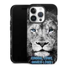 DeinDesign iPhone 14 Pro Handy Panzer Handyh&uuml;lle robuste Outdoor H&uuml;lle Schutzh&uuml;lle matt Official Licensed Product Tsv 1860 M&uuml;nchen Lion Tough Case