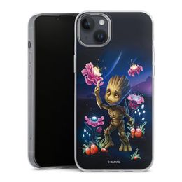 DeinDesign iPhone 14 Plus Handy Silikon H&uuml;lle Case transparent Handyh&uuml;lle Baby Groot Marvel Guardians Of The Galaxy Silikon Case