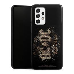 DeinDesign Galaxy A53 5G Handy Silikon H&uuml;lle Case schwarz Handyh&uuml;lle Rock Or Bust Official Licensed Product Acdc
