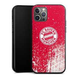 DeinDesign iPhone 12 Pro Handy Silikon H&uuml;lle Case schwarz Handyh&uuml;lle Fcb Official Licensed Product Fc Bayern M&uuml;nchen