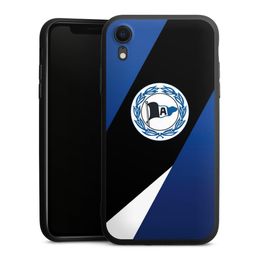 DeinDesign iPhone Xr Handy Premium Silikon H&uuml;lle Handyh&uuml;lle schwarz Case Official Licensed Product Dsc Arminia Bielefeld Silikon Premium Case