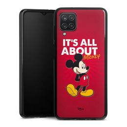 DeinDesign Galaxy A12 Handy Silikon H&uuml;lle Case schwarz Handyh&uuml;lle Official Licensed Product Disney Mouse