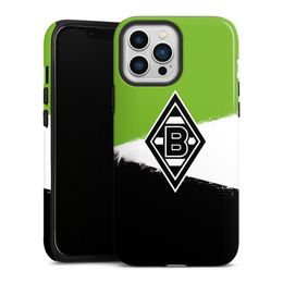 DeinDesign iPhone 13 Pro Max Handy Panzer Handyh&uuml;lle robuste Outdoor H&uuml;lle Schutzh&uuml;lle gl&auml;nzend Borussia M&ouml;nchengladbach Bmg Official Licensed Product Tough Case