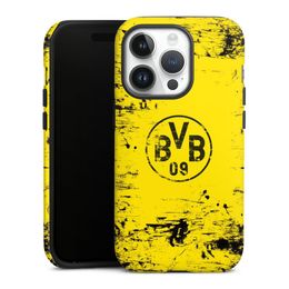 DeinDesign iPhone 14 Pro Handy Panzer Handyh&uuml;lle robuste Outdoor H&uuml;lle Schutzh&uuml;lle matt Bvb Official Licensed Product Borussia Dortmund Tough Case