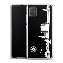 DeinDesign Galaxy A51 Handy Silikon H&uuml;lle Case transparent Handyh&uuml;lle Eintracht Frankfurt Sge Skyline Silikon Case