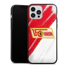 DeinDesign iPhone 13 Pro Max Handy Silikon H&uuml;lle Case schwarz Handyh&uuml;lle 1. Fc Union Berlin Logo Official Licensed Product