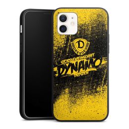 DeinDesign iPhone 12 Handy Premium Silikon H&uuml;lle Handyh&uuml;lle schwarz Case Logo Official Licensed Product Sg Dynamo Dresden Silikon Premium Case