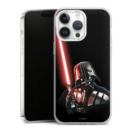 DeinDesign iPhone 14 Pro Max Handy Silikon H&uuml;lle Case transparent Handyh&uuml;lle Merchandise Darth Vader Star Wars Silikon Case
