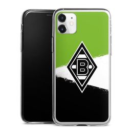 DeinDesign iPhone 11 Handy Slim Case Silikon Handyh&uuml;lle transparent H&uuml;lle extra d&uuml;nn Borussia M&ouml;nchengladbach Bmg Official Licensed Product Silikon Slim Case