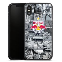 DeinDesign iPhone X Handy Silikon H&uuml;lle Case schwarz Handyh&uuml;lle Salzburg Red Bull Fc Red Bull Salzburg