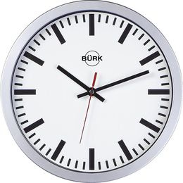 Wanduhr mit Kunststoffgehäuse, Ø 300 mm, Funkuhrwerk, Zifferblatt weiß, ab 3 Stk kaiserkraft