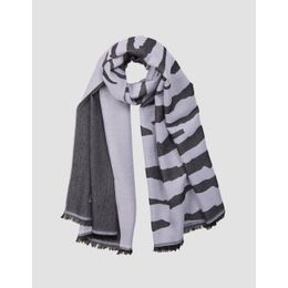 Madeleine Mode MADELEINE Schal mit Zebra-Print Damen schwarz/grau / schwarz grau Gemustert