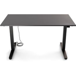 Exzellent: Yaasa Desk Basic 135 x 70 cm - Elektrisch höhenverstellbarer Schreibtisch | anthrazit