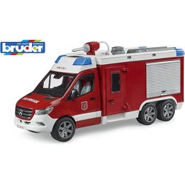 Bruder 02680 MB Sprinter Feuerwehrrüstwagen mit Licht + Sound Modul Spielzeugauto Mehrfarbig