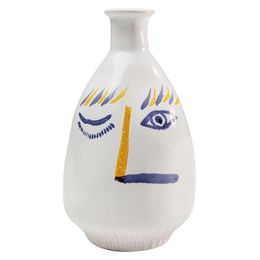 KARE Vase "Art Face Colore" in Weiß - (H)23 cm