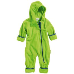 Playshoes - Fleece-Overall BASIC in hellgrün, Gr.62