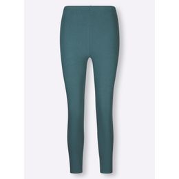 Ascafa Damen Schlafanzug mit Druck-Motiv vorne, petrol, Gr&ouml;&szlig;e 36/38