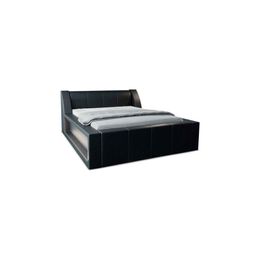 Sofa Dreams Boxspringbett Fermo Bett Kunstleder Premium Komplettbett mit LED Beleuchtung