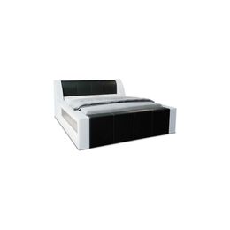 Sofa Dreams Boxspringbett Fermo Bett Kunstleder Premium Komplettbett mit LED Beleuchtung