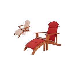 Gravidus Gartenliege Adirondack Chair Gartenliege Relaxliege Liegestuhl Wendeauflage