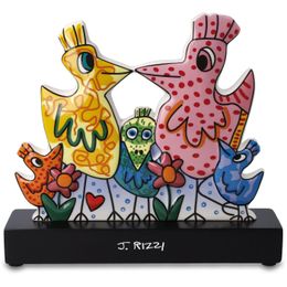 Goebel Sammelfigur Figur James Rizzi - "Our colorful family" (1 St), bunt|lila