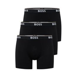 BOSS Boxershorts 'Power' Herren Gr&ouml;&szlig;e M hellbraun / schwarz / wei&szlig;