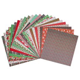 buttinette Papierblock "Weihnachten", rot, 20 x 20 cm, 24 Blatt