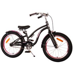 TPFSports Miracle Cruiser Kinderfahrrad - M&auml;dchen - 18 Zoll - R&uuml;cktritt + Handbremse - Mattschwarz