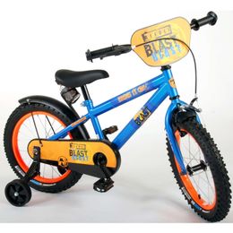 TPFSports NERF Kinderfahrrad - Jungen - 16 Zoll - Rücktritt + Handbremse - Satinblau