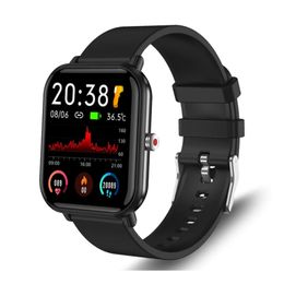 TPFNet Smart Watch / Fitness Tracker IP67 - Silikon Armband - Android & IOS - Rosa