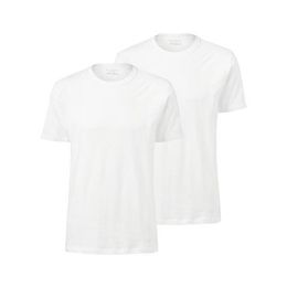 Tchibo 2 T-Shirts mit Rundhalsausschnitt - Weiss - Gr.: S