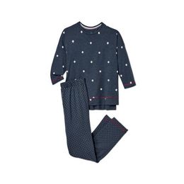 Tchibo Pyjama - Dunkelblau/Meliert - Gr.: S