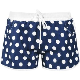 Pussy Deluxe Big Dots Girl Boardshorts Badeshort navy weiß in S
