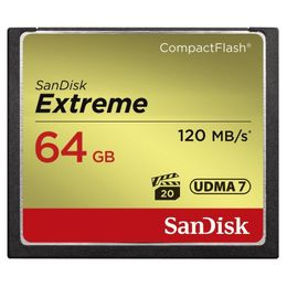 Sandisk CF Extreme 64GB, 120MB/s Lesen, 85MB/s Schreiben